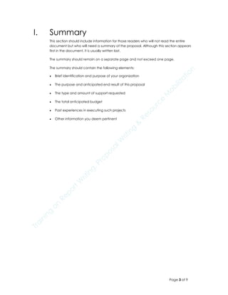 Sample Project Proposal Template by Fida Karim | DOCX