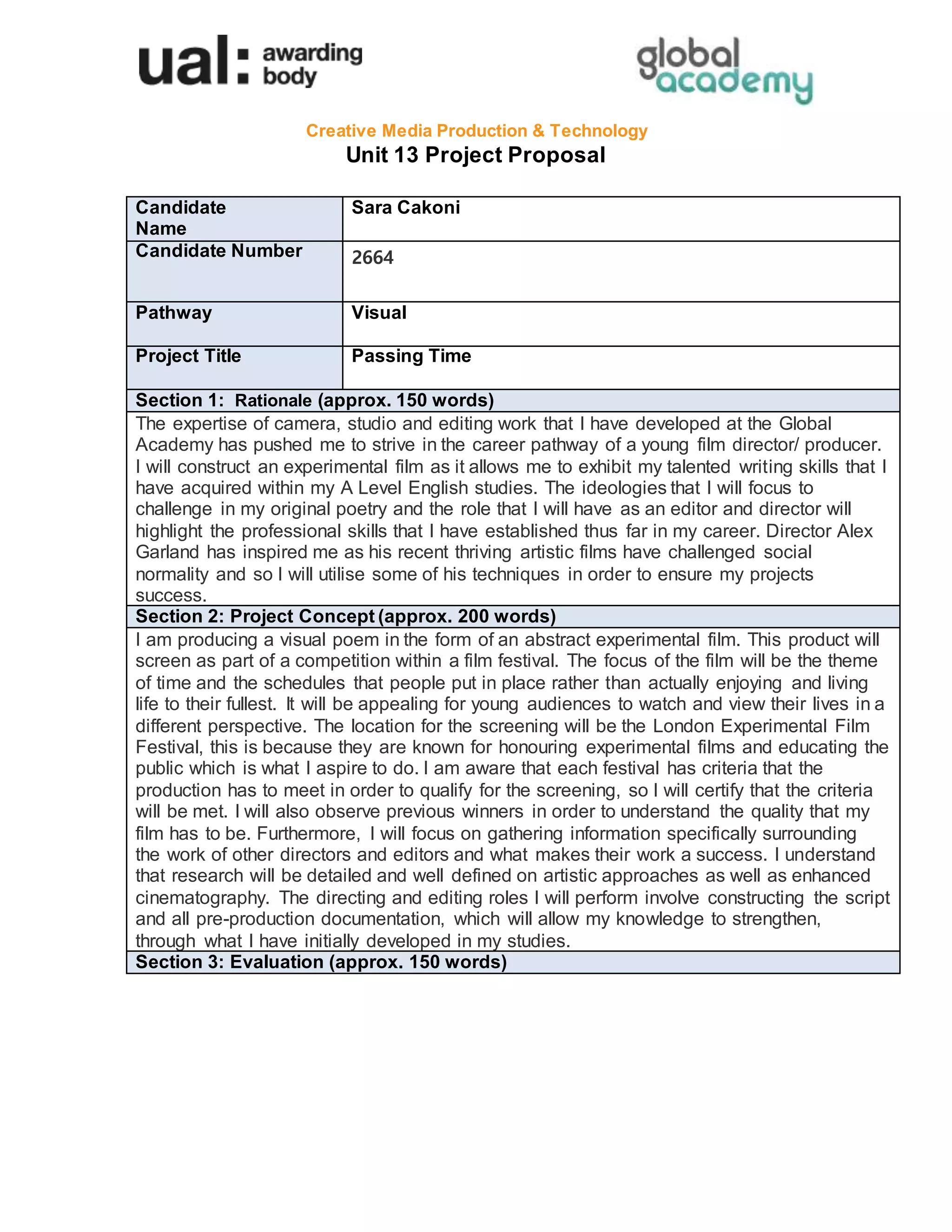 Proposal template | DOCX