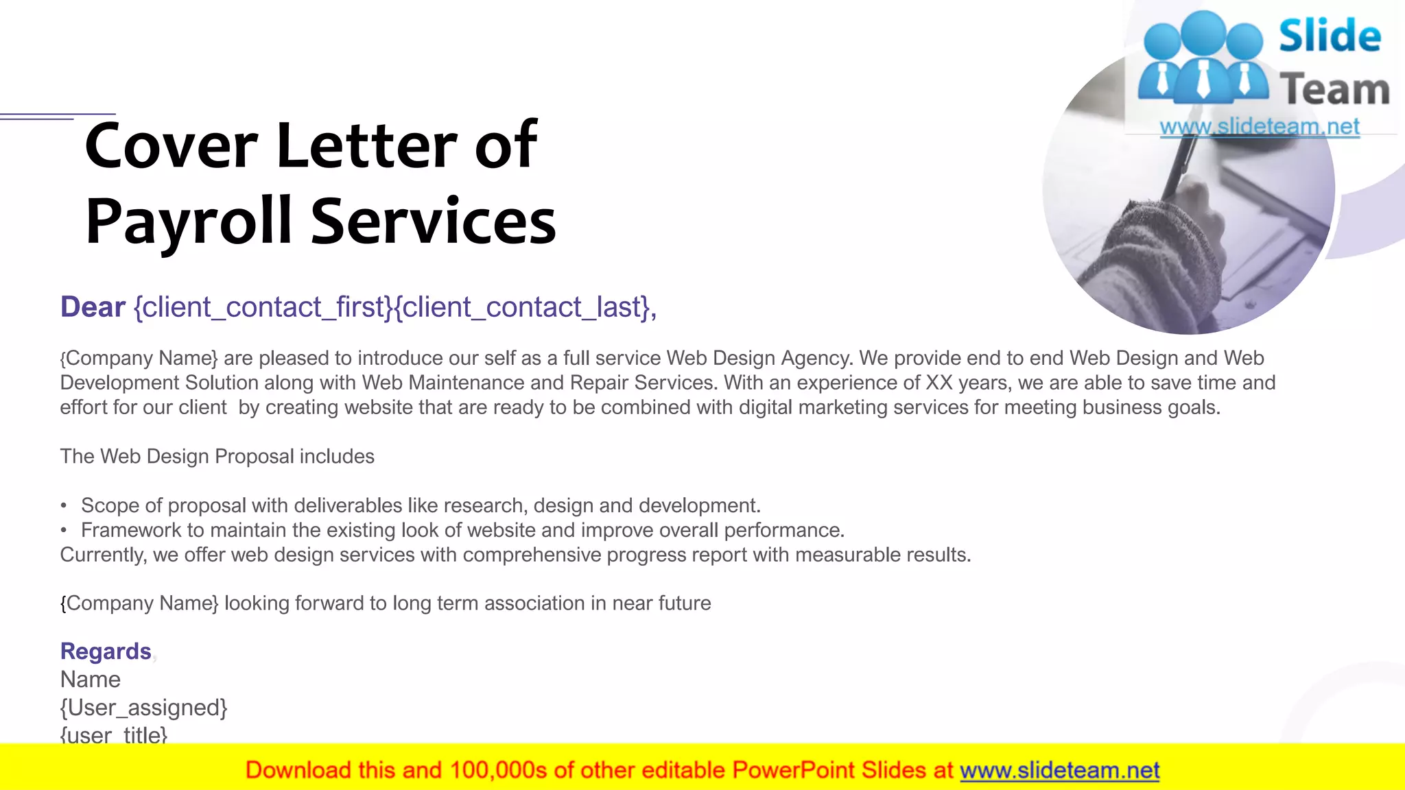 Proposal Template For Payroll Services PowerPoint Presentation Slides | PDF