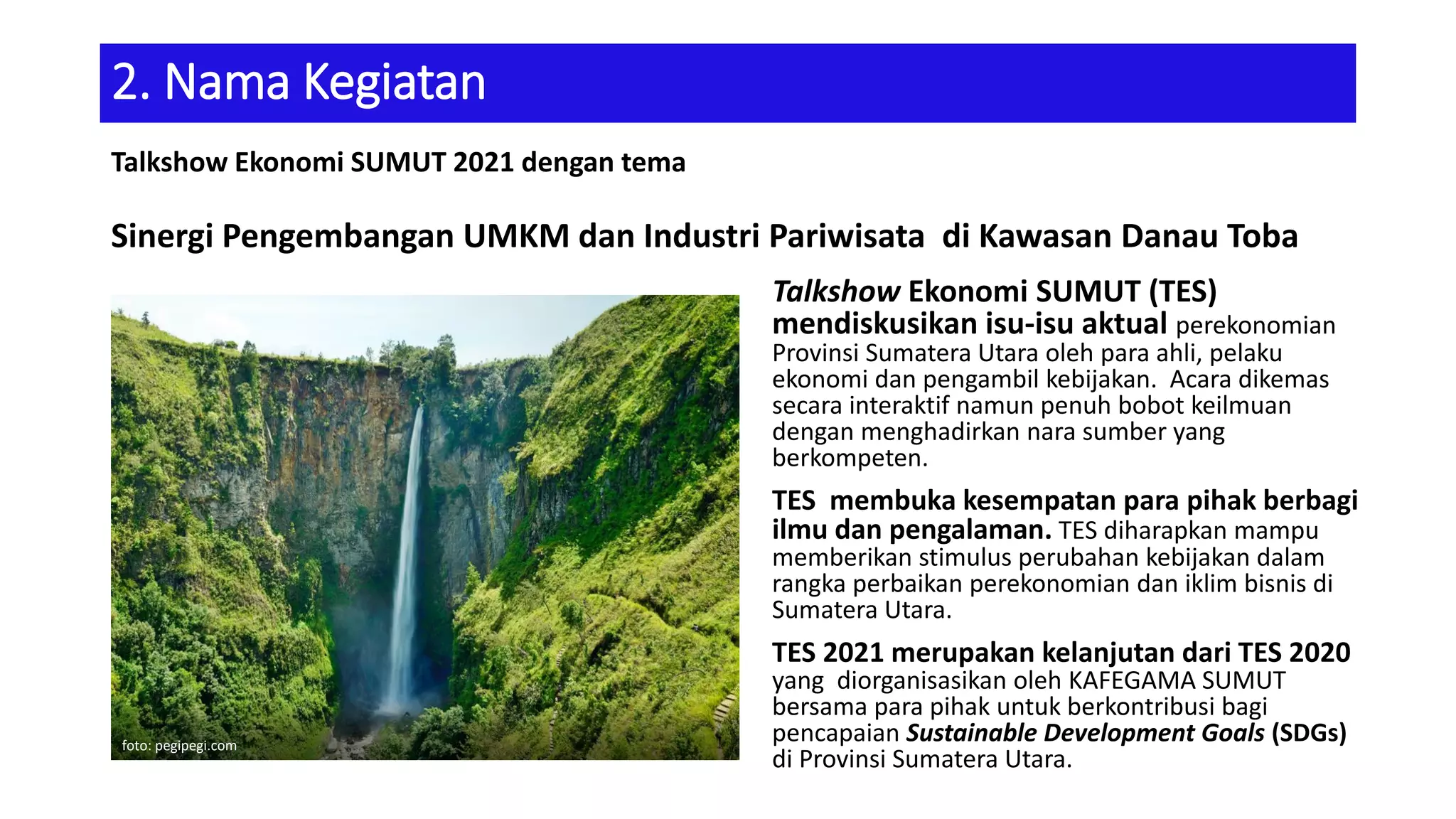 Proposal Talkshow Ekonomi SUMUT 2021 | PPT