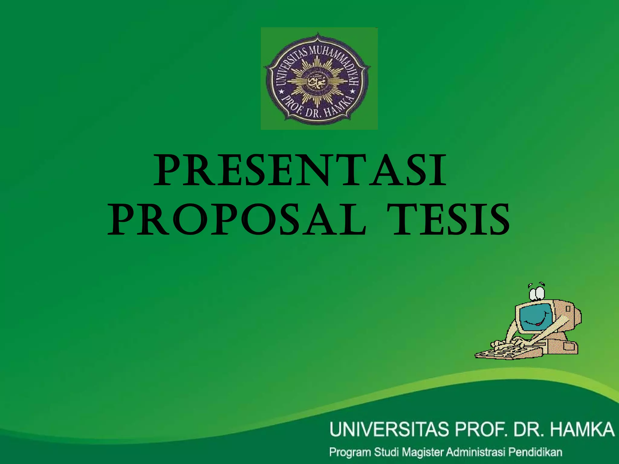 Proposal tesis | PPT