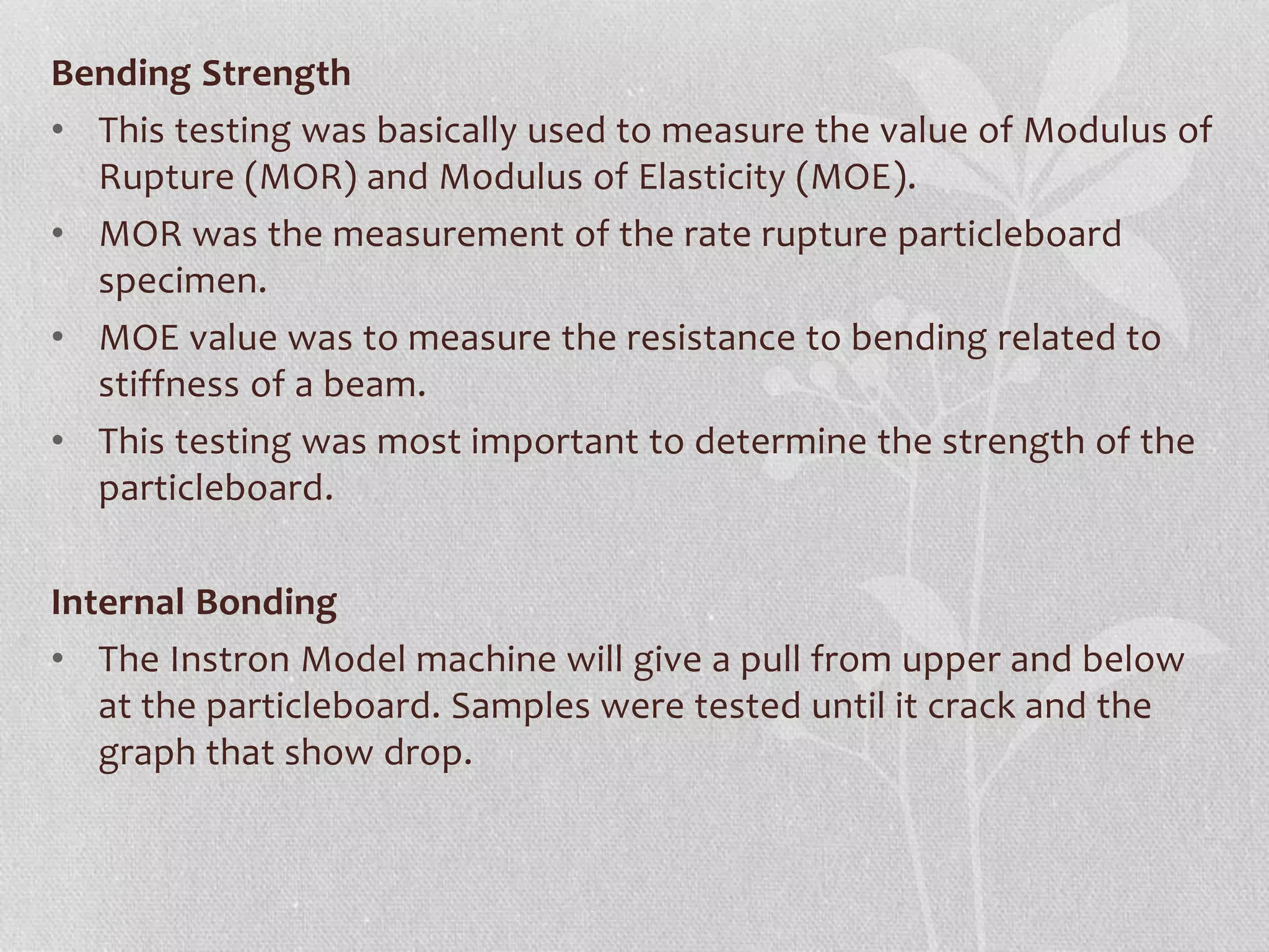 Proposal FYP degree : Evaluating The Properties of Particleboard From ...