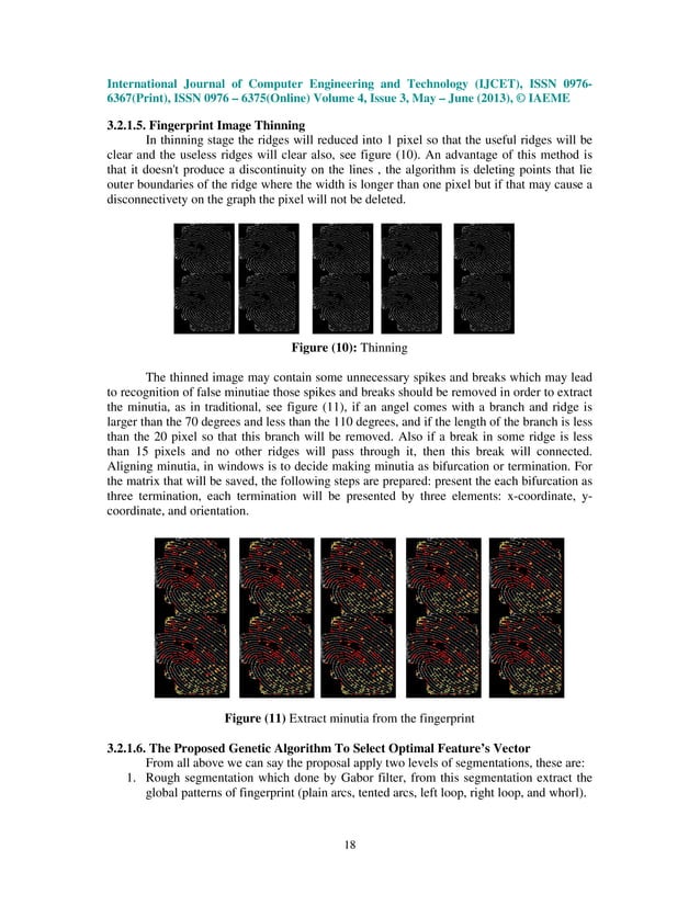 Proposal To Enhance Fingerprint Recognition System Pdf Computing