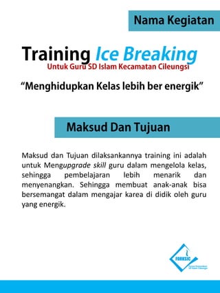 Proposal training ice breaking | PDF