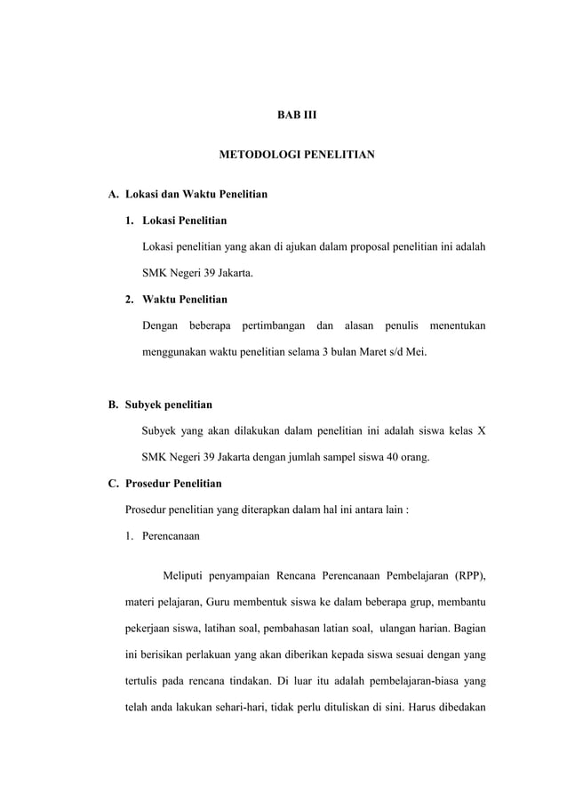 Proposal Tugas Metlit (PTK) | PDF