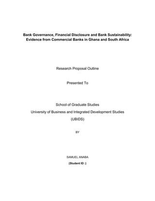 proposal ubids.docx | Business Accounting & Finance | Business