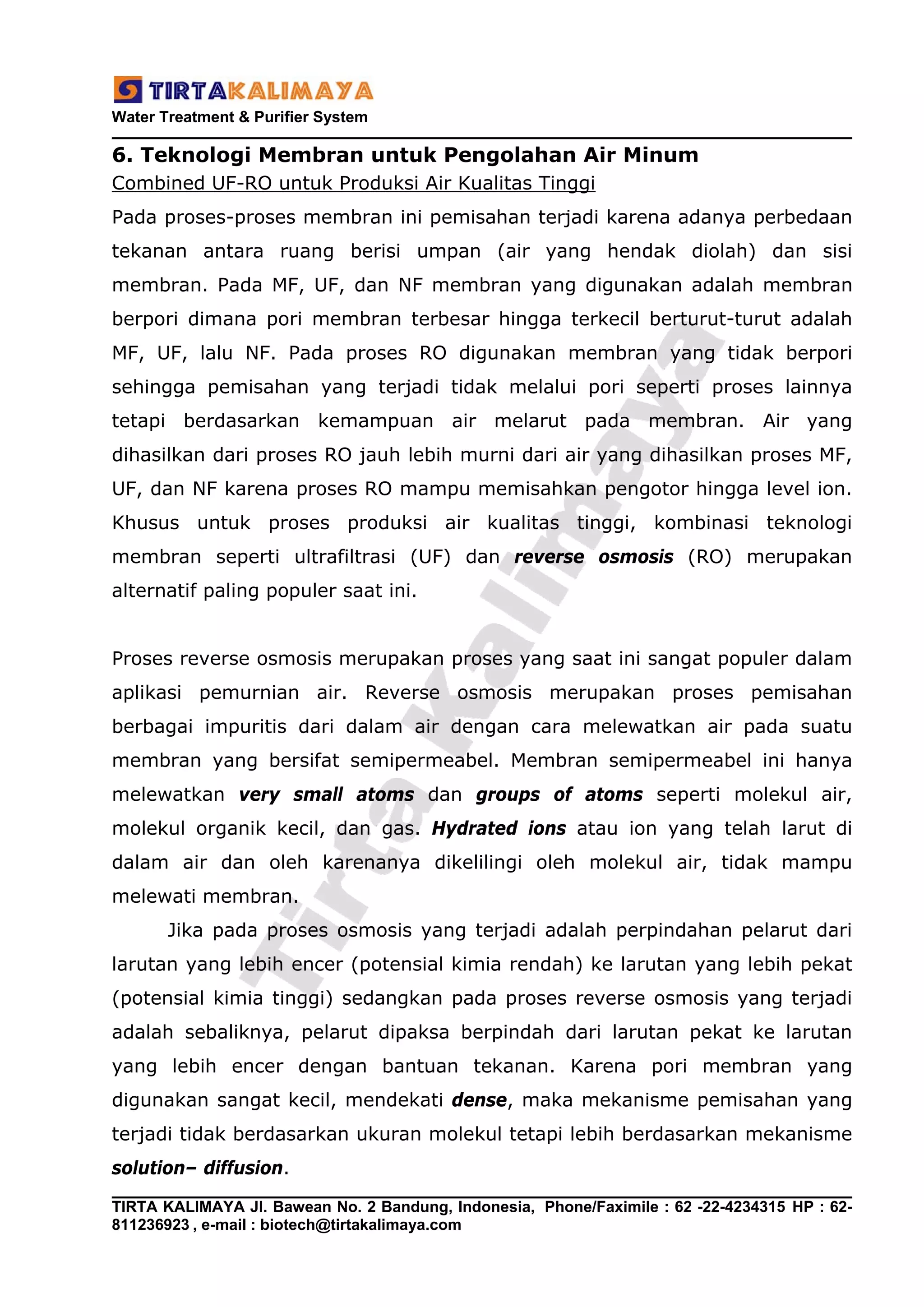 Proposal Ukm Air Minum Isi Ulang Tirta Mandiri | PDF