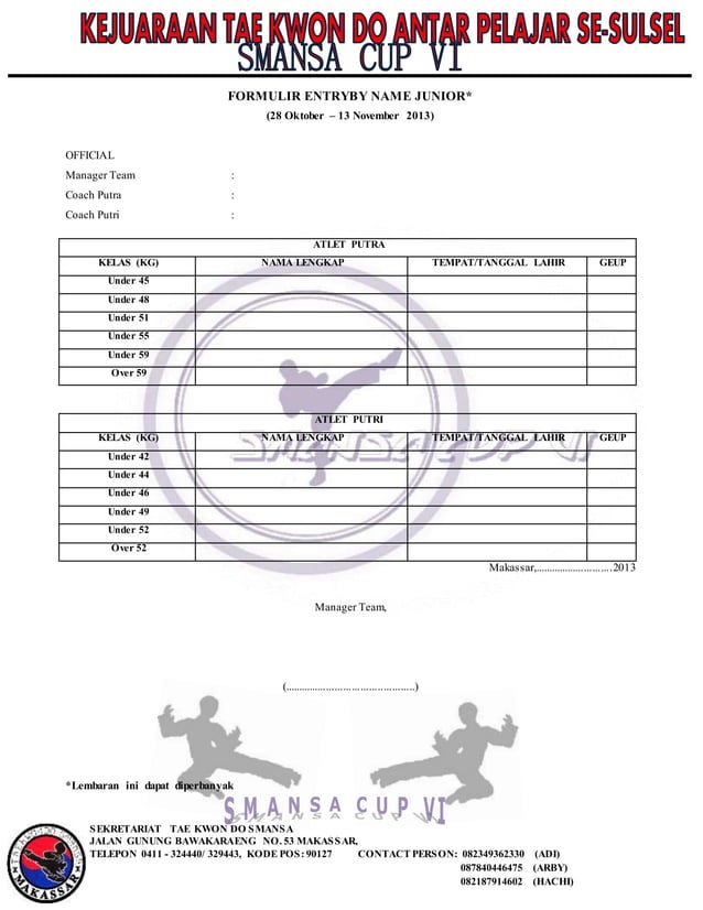 Proposal undangan smansa cup vi | PDF