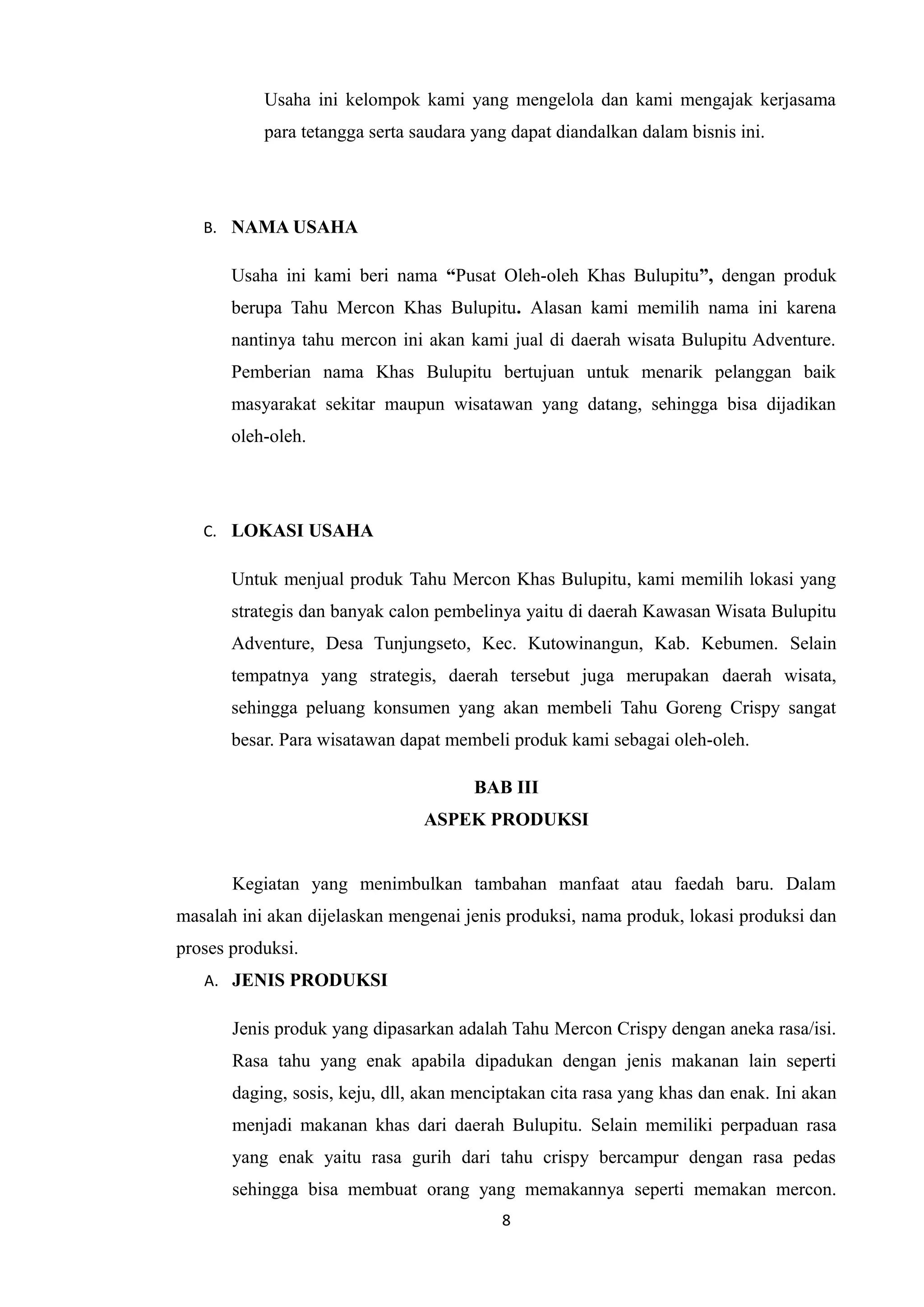 Proposal Usaha | RTF