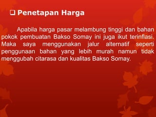 Proposal usaha bakso somay | PPTX