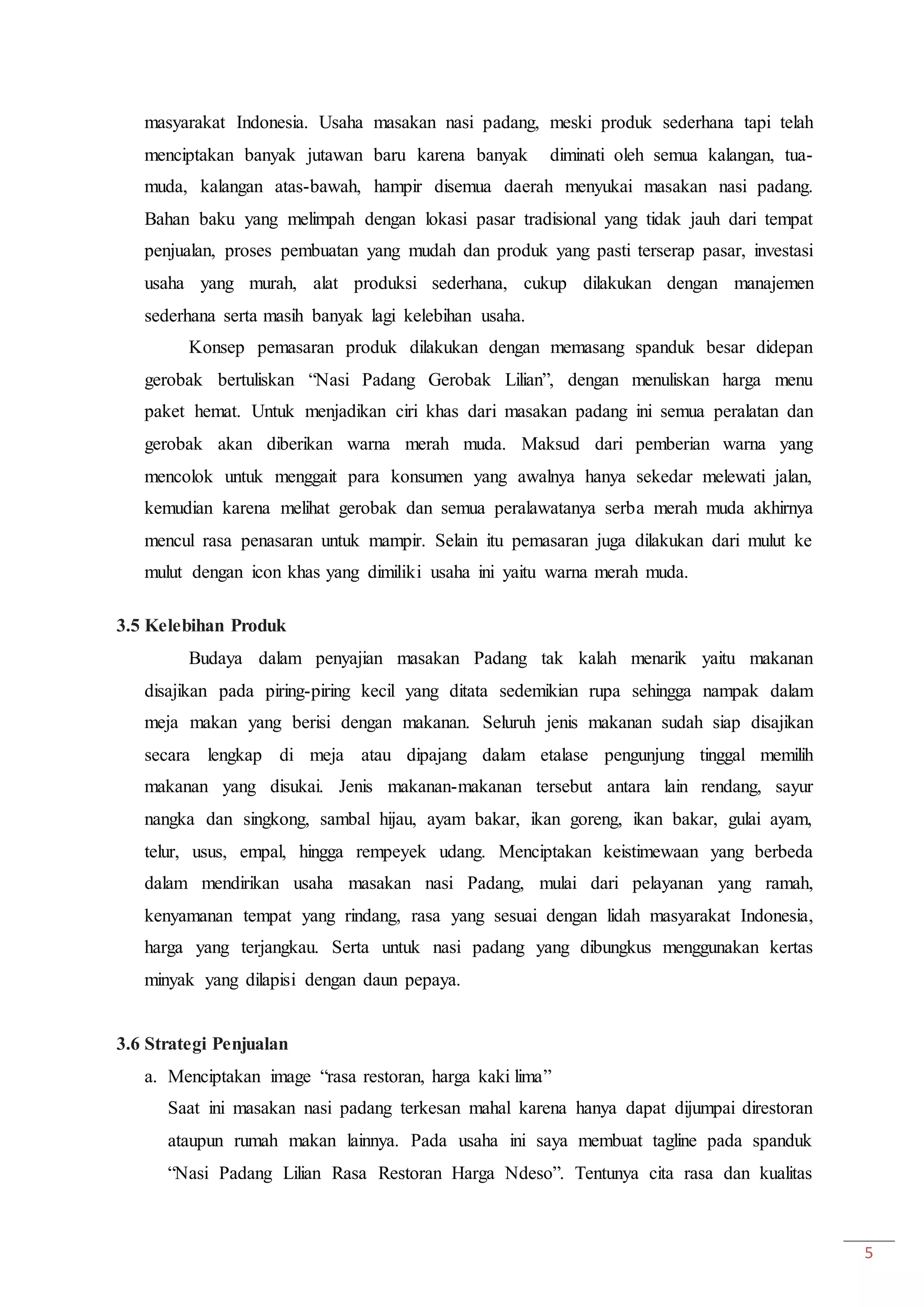 Proposal usaha dengan analisis swot | DOCX