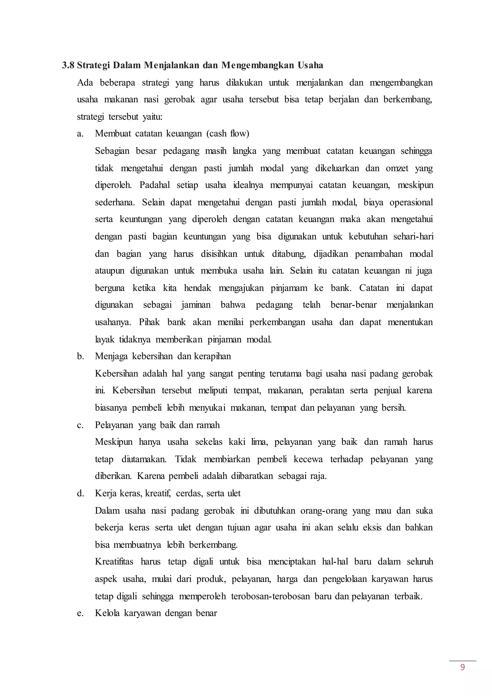 Proposal usaha dengan analisis swot | DOCX