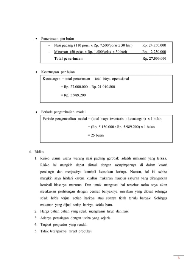 Proposal usaha dengan analisis swot | DOCX