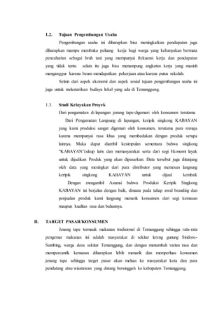 Proposal usaha jenang tape anggung | PDF