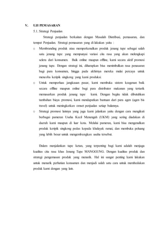 Proposal usaha jenang tape anggung | PDF