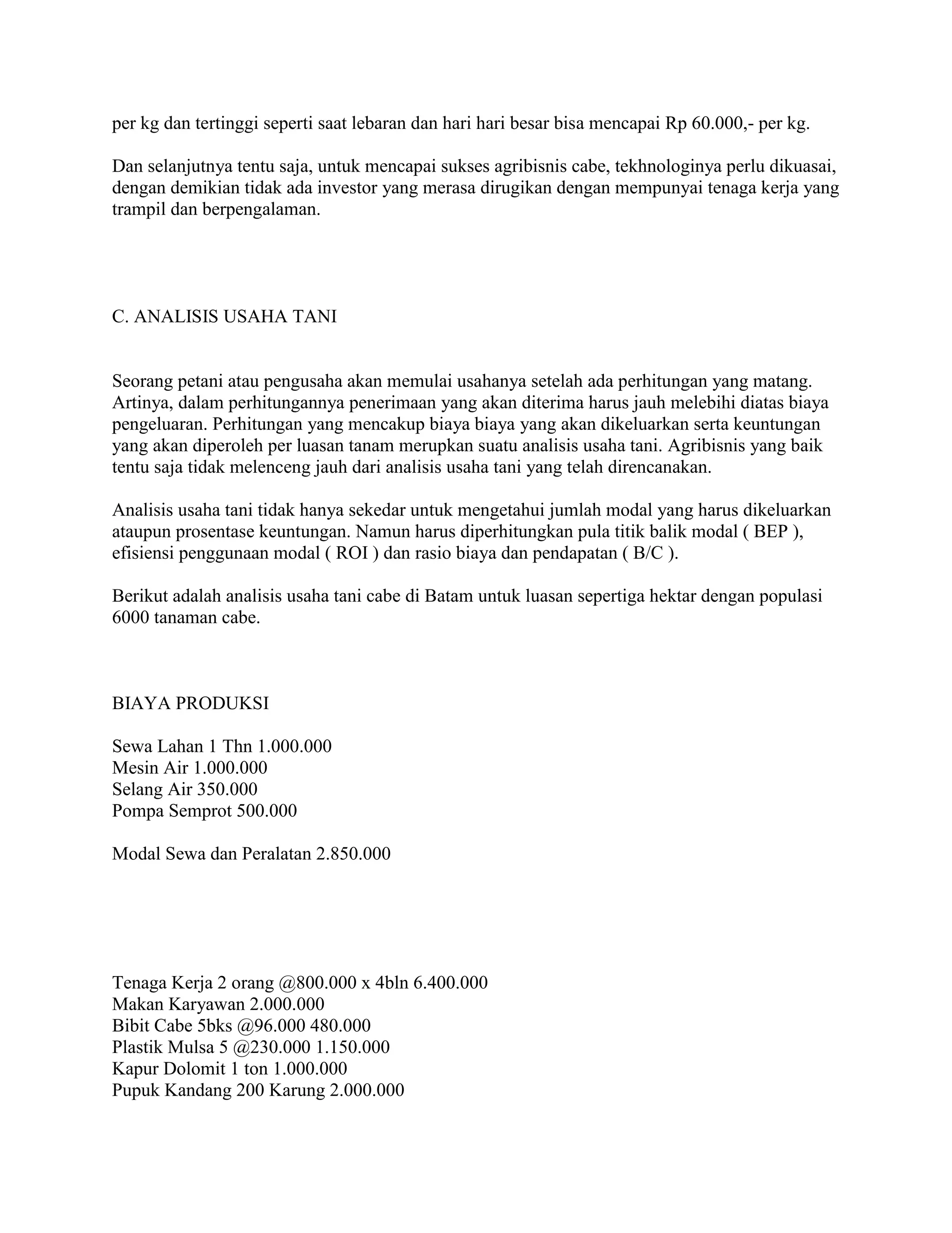 Proposal usaha tani | DOCX