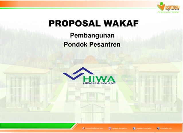 Proposal wakaf | PDF
