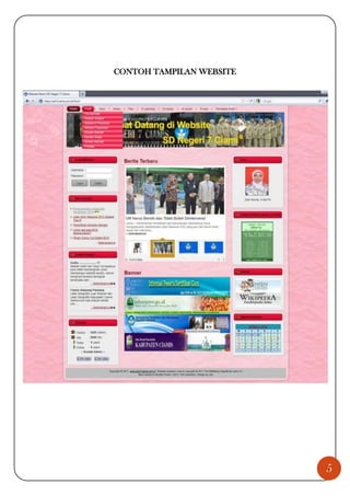 Proposal website gratis | DOCX