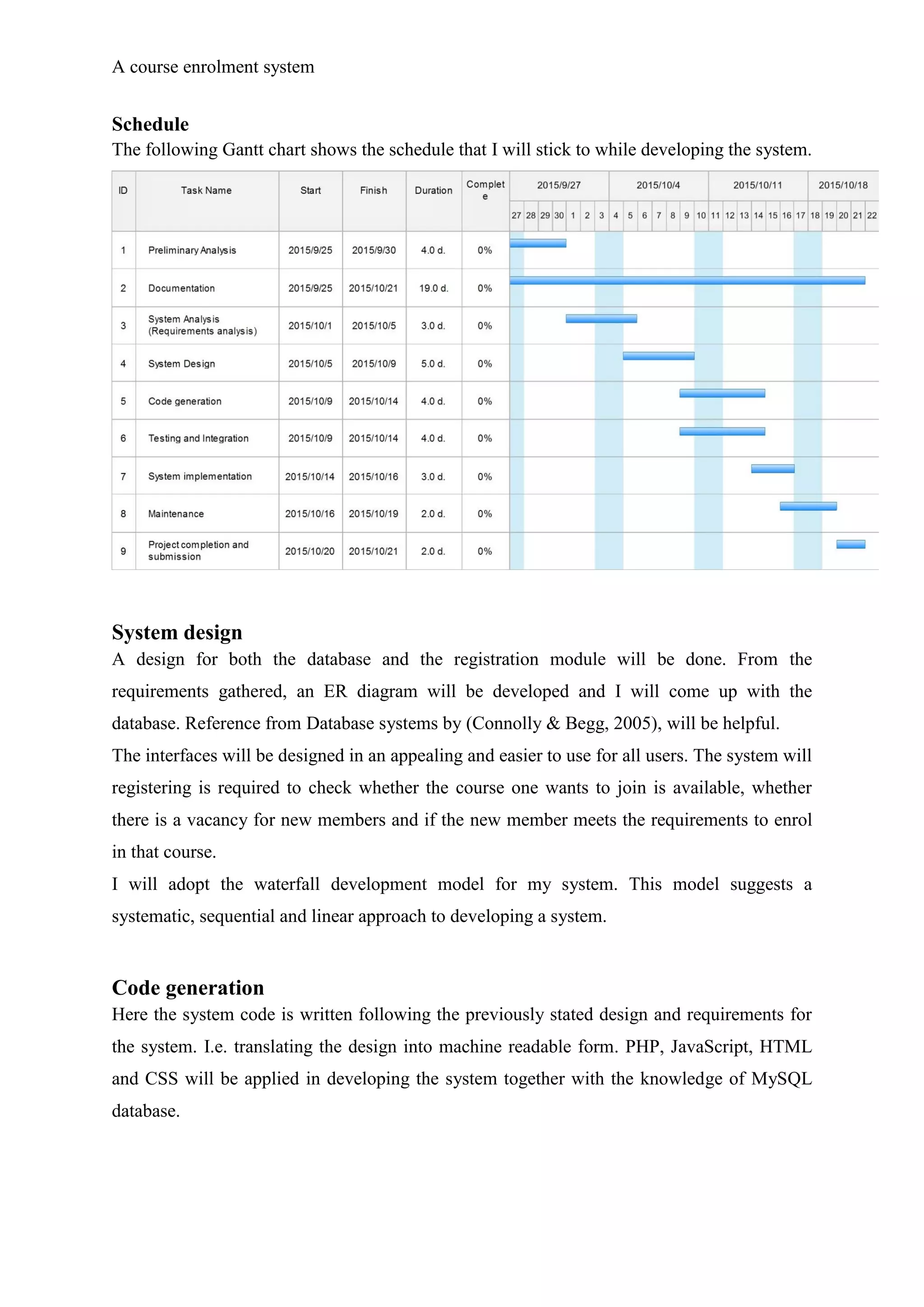 Proposal with sdlc | PDF
