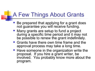 Grant Proposal Writing | PPT