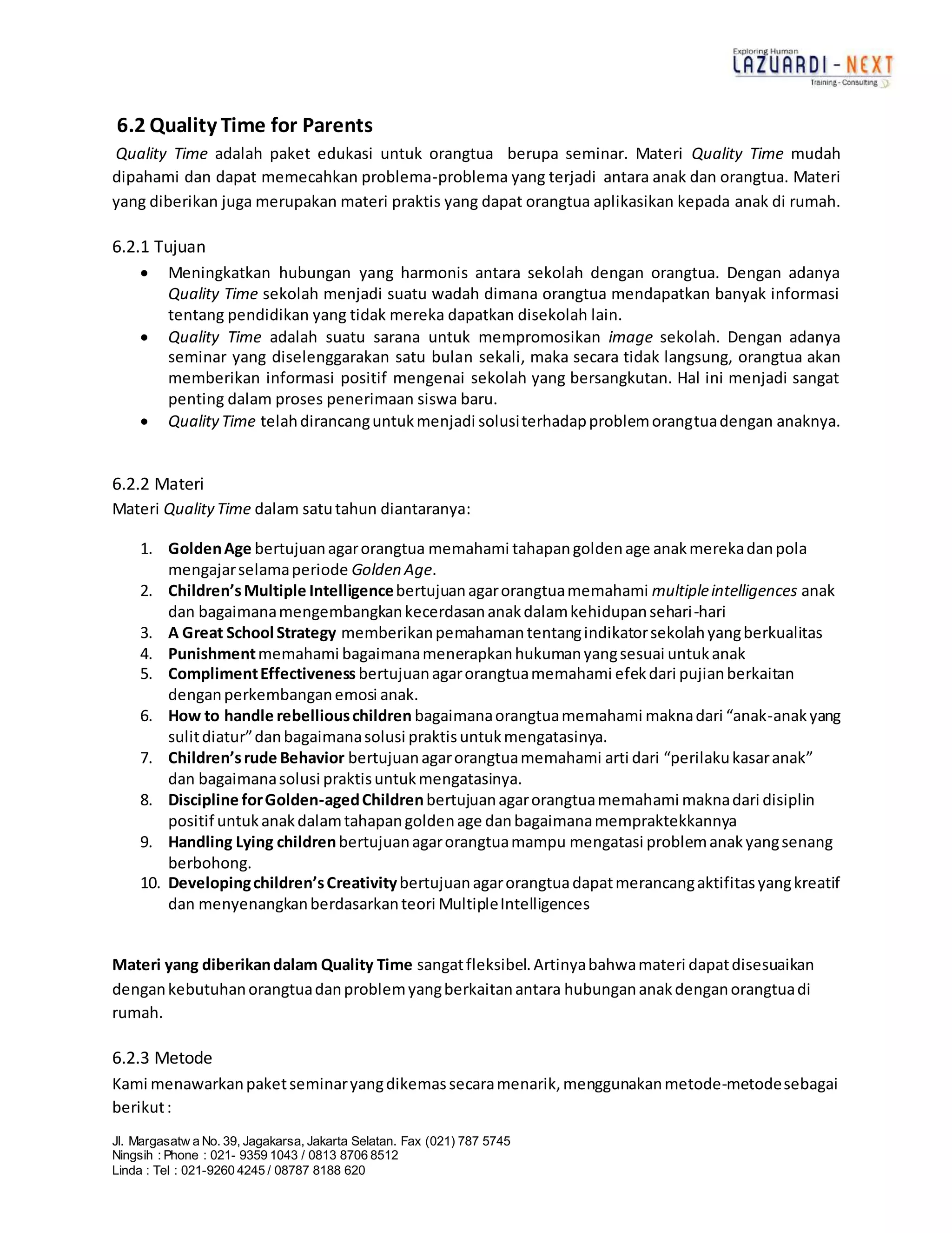 Proposal workshop multiple intelligence | PDF