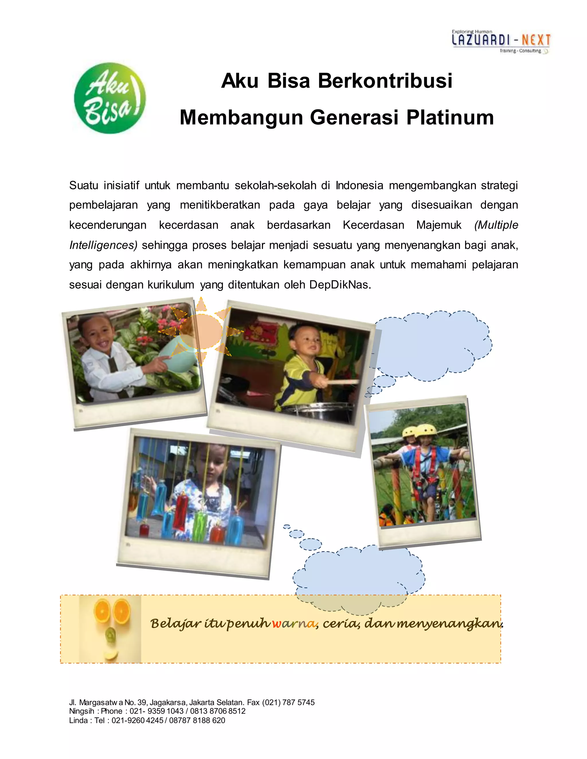 Proposal workshop multiple intelligence | PDF