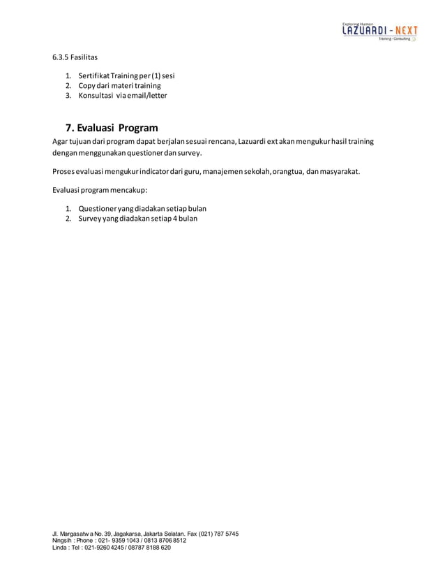 Proposal workshop multiple intelligence | PDF