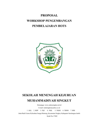 PROPOSAL WORKSHOP PENGEMBANGAN PEMBELAJARAN HOTS | PDF