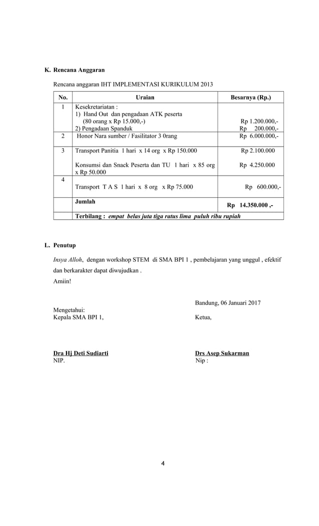 Proposal worshop stem 2017 | PDF