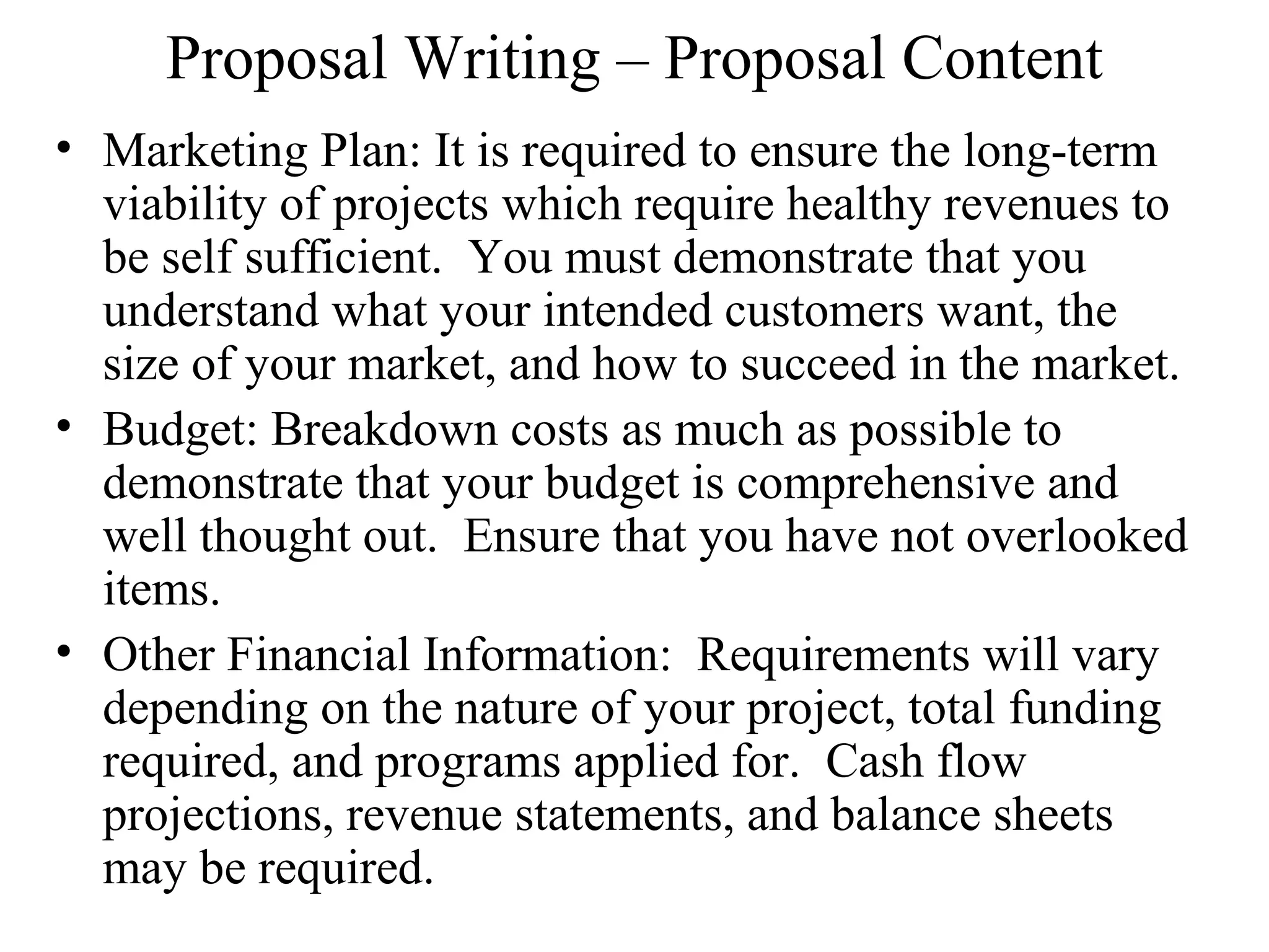 Proposal writing | PPT