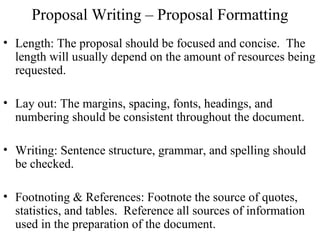 Proposal writing | PPT