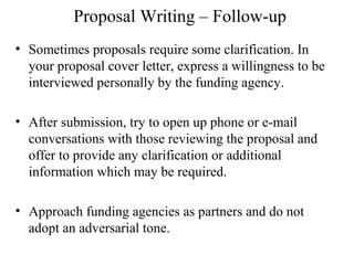 Proposal writing | PPT