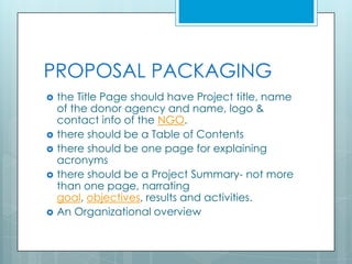 Proposal writing | PPTX