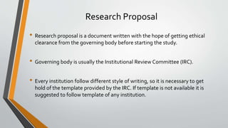 Proposal writing | PPT