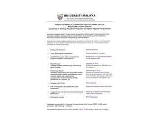 Guideline for research/case study proposal for master students | PDF