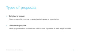 Proposal writing by barai mobarez | PPTX