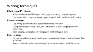 Proposal Writing for individuals and NGO Presentation | PDF | Business ...