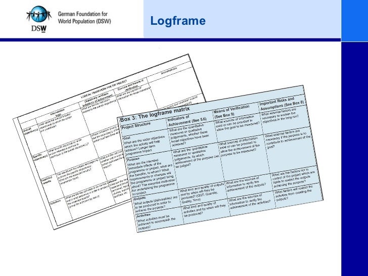 Proposal writing resource the logframe approach