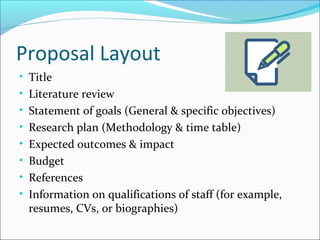 Proposal writing workshop | PPT | Business and Finance