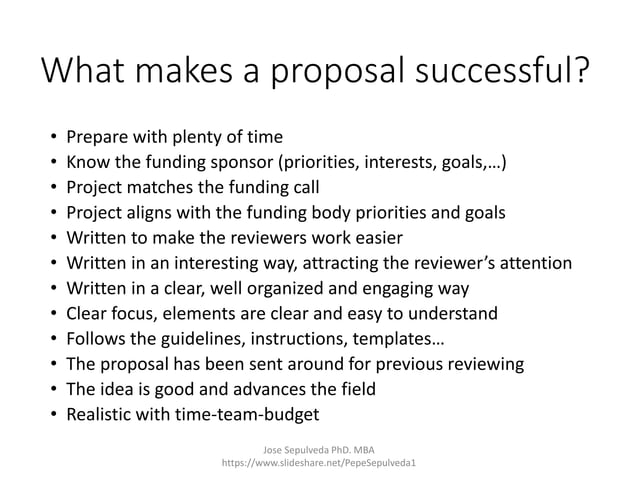 Effective Proposal Writing | PPTX