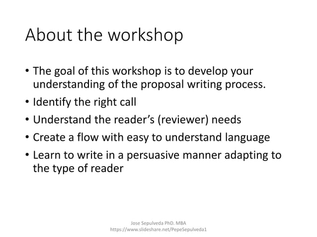 Effective Proposal Writing | PPTX