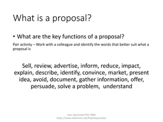 Effective Proposal Writing | PPTX