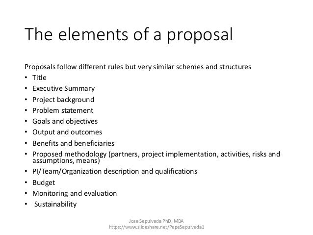 Effective Proposal Writing