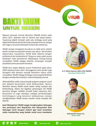 Layout Proposal ZISWAF Ramadhan 1440 H/2020 | PDF