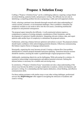Propose A Solution Essay.pdf