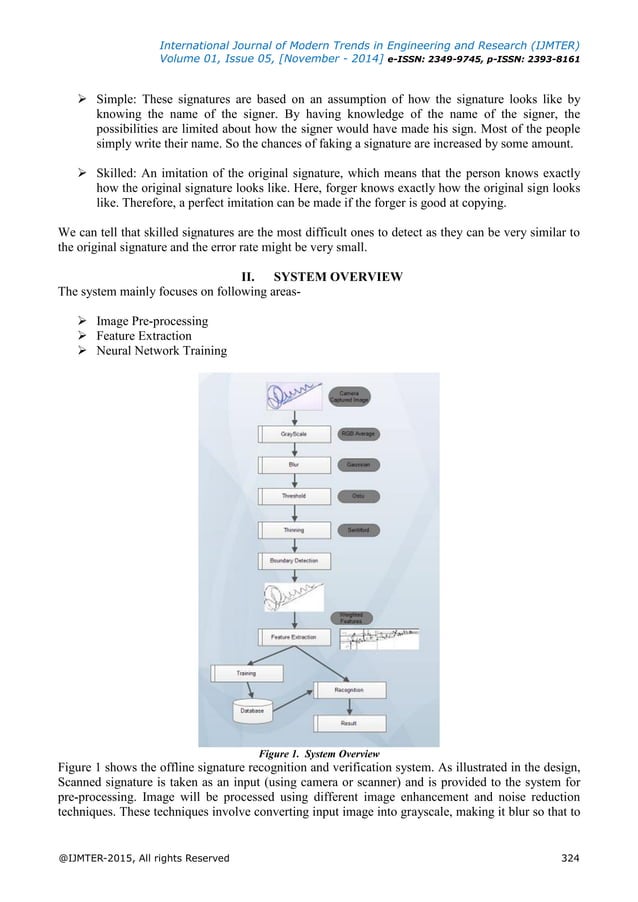 Proposed Method for Off-line Signature Recognition and Verification using Neural Network | PDF