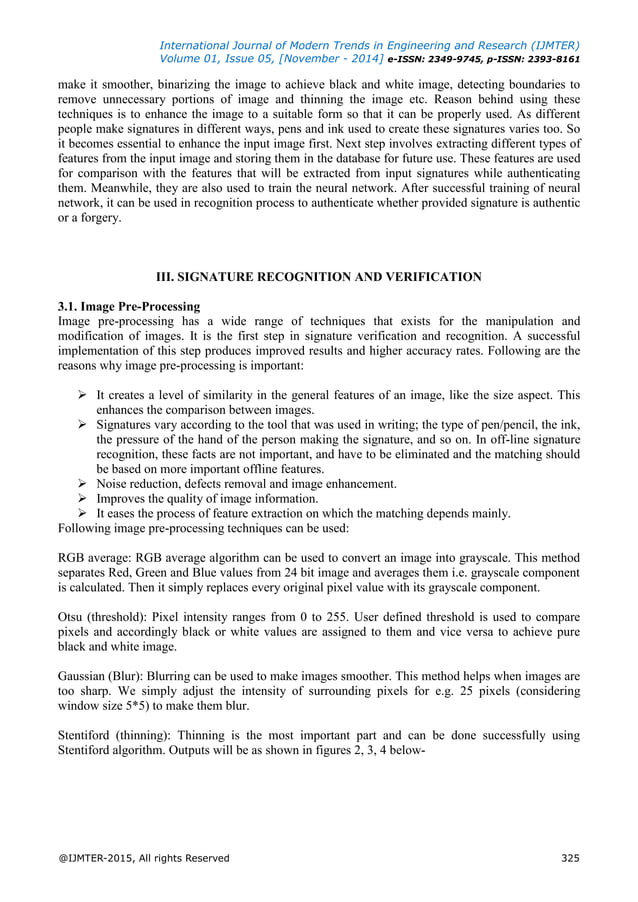 Proposed Method for Off-line Signature Recognition and Verification using Neural Network | PDF
