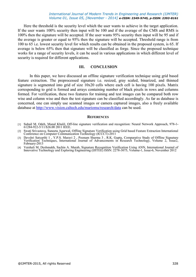 Proposed Method for Off-line Signature Recognition and Verification using Neural Network | PDF