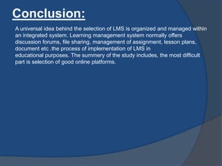 Learning Managment System | PPT