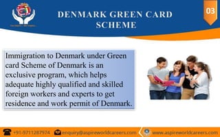 Benefits of Denmark Green Card Scheme | PPTX